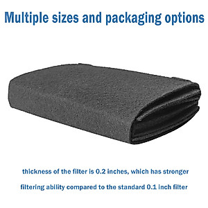 TOKDOOT Cut to Fit Carbon Air Filter,Replacement Charcoal Filters,Carbon Pad Pre Filter, Pre Filter Carbon Sheet for Air Purifier,Pack of 1, 16x48