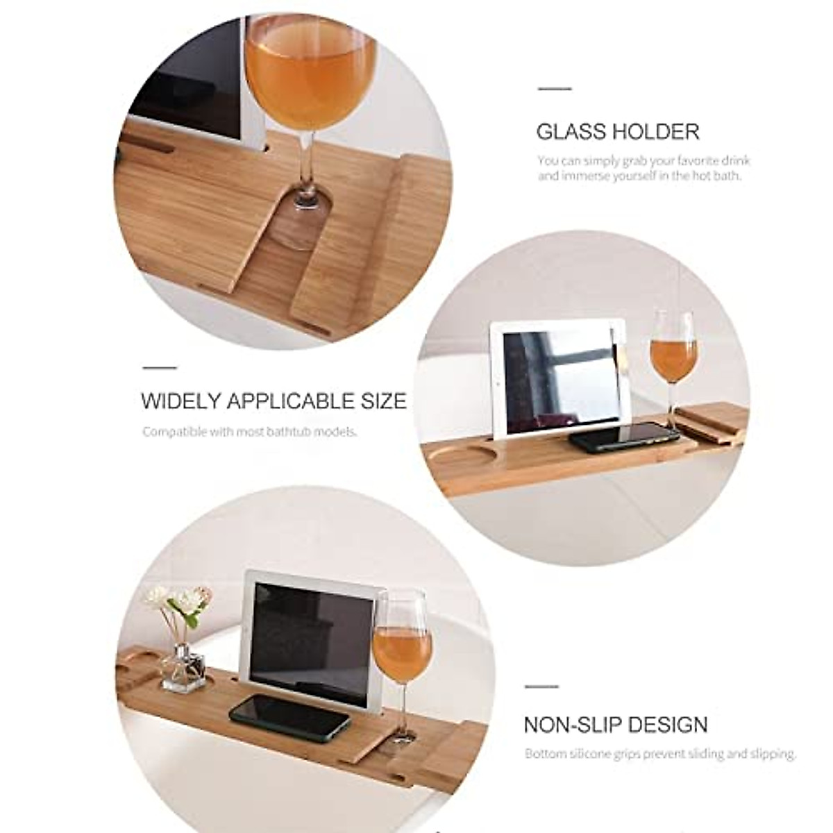 MengK Bathtub Caddy Tray