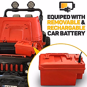 2024 Two (2) Seater Ride On Kids Car Truck w/Remote | Large 12V Battery Licensed Kid Car to Drive 3 Speeds, Leather Seat, MP3 Music by Bluetooth, FM Radio, Rubber Tires in Black