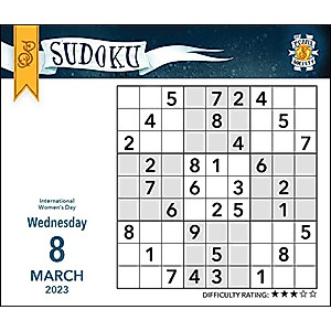 The Puzzle Society Sudoku 2023 Day-to-Day Calendar: Puzzle Your Way Through Each Day