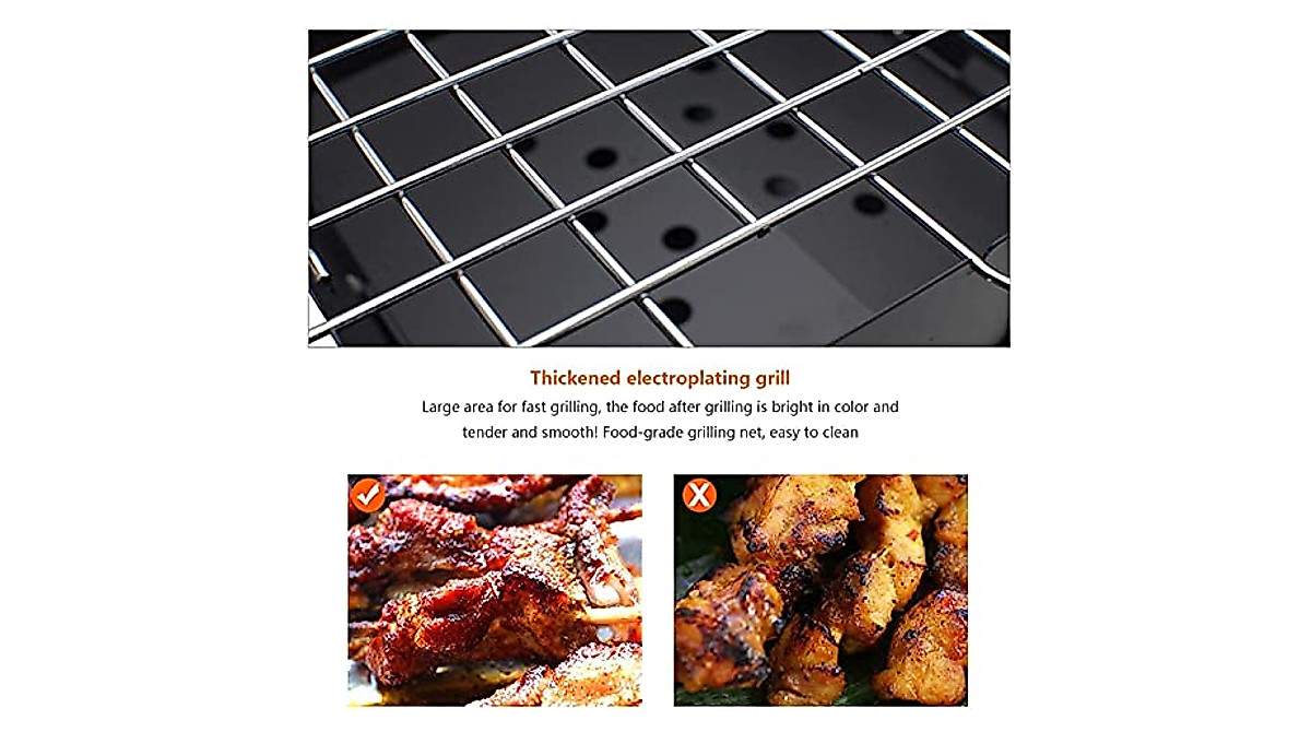 ATAAY BBQ Tool Set - Outdoor Charcoal Grill for Camping & Travel