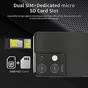 ASHATA Reno 8 Pro Unlocked Android Smartphone Cellphone, 6 inch HD Face Unlock 4G Net Mobile Phone, WiFi BT FM GPS, Dual SIM, 4GB RAM 64GB ROM, 8MP 16MP Camera, 2900mAh Battery, Black(US)