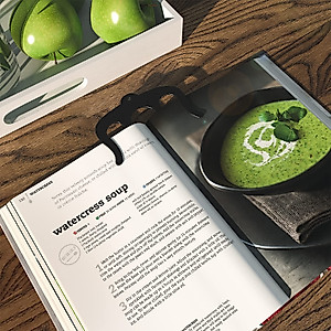 Book Clip Page Holder 2 Pieces Metal Sheet Music Holders for Sheet Music Stands Pianos Book Reading (Black)