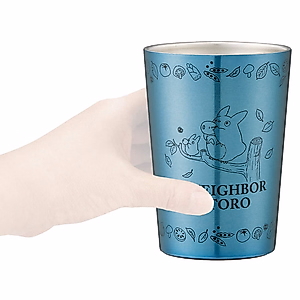 Skater STCV2-A My Neighbor Totoro Ghibli Thermal Insulated Convenience Store Coffee Stainless Steel Tumbler, 13.5 fl oz (400 ml), M