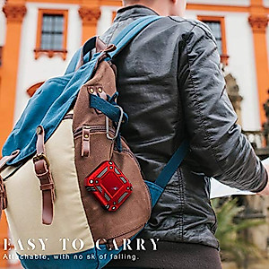 ZADORN Airpod Case,Military Grade Protective Cases for Airpods 1st/2nd with Hard PC and Soft TPU Cover,15ft. Drop Tested Shockproof Airpod Case with Keychain Compatible with Wireless Charging Red