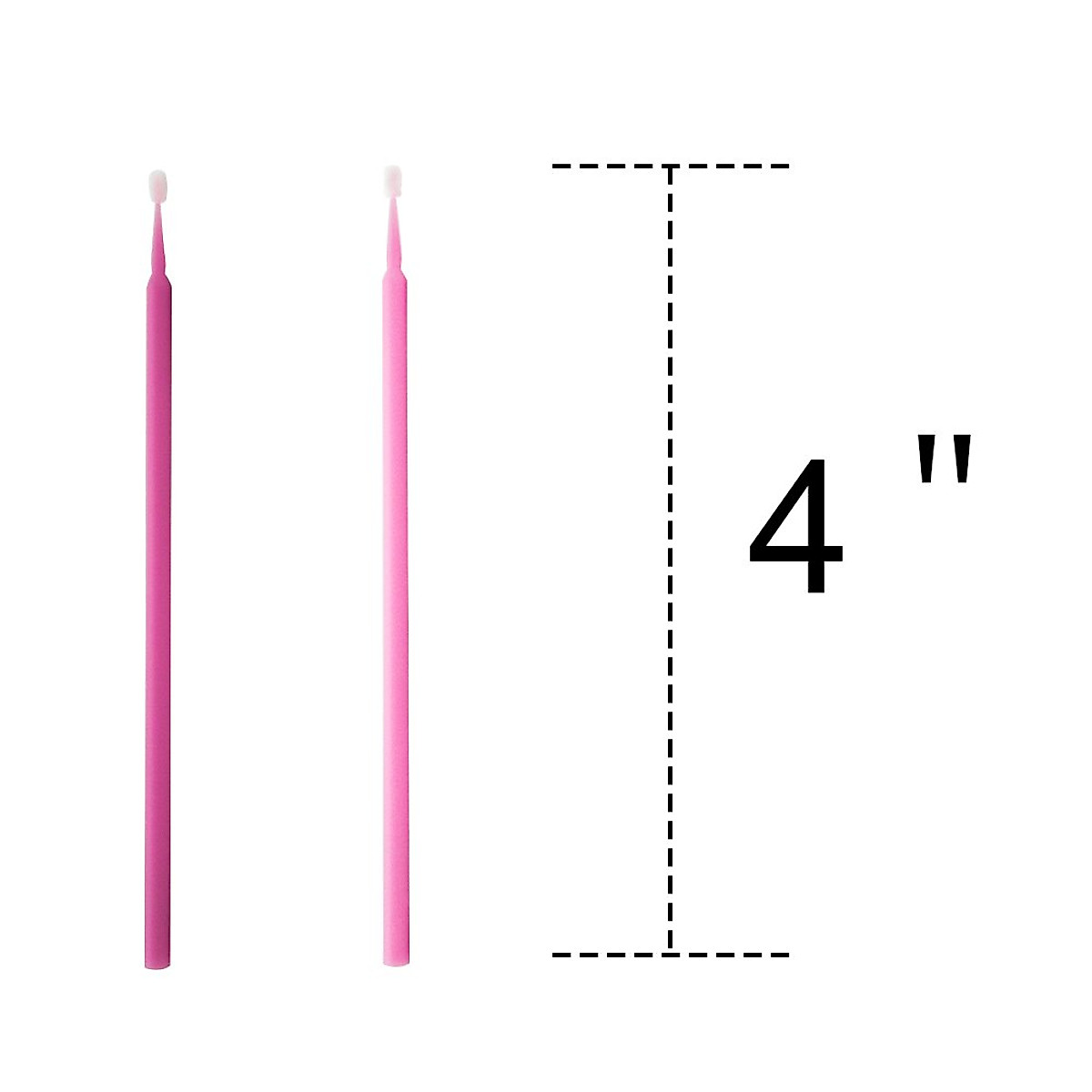 GoWorth 500Pcs Durable Micro Disposable Eyelash Extension Individual Applicators Mascara Brush for Make up and Clean and Compatible and Eyelash Dedicated