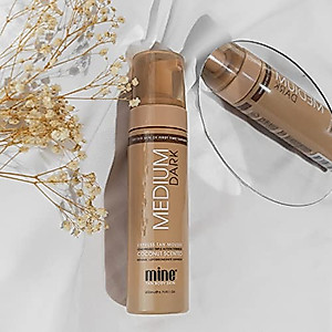 MineTan Medium Dark Self Tanner | Achieve Flawless, Streak-Free Tanning & Bronzed, Glowing Skin In As Little As An Hour, Salon Professional Formula Self Tan Foam, Coconut Scented, 100% Vegan, 200 ml