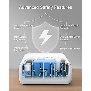 Anker USB C 120W, 547 Charger, PowerPort III 4-Port Charging Station for MacBook Pro/Air, iPhone 13/13 Mini / 13 Pro / 13 Pro Max / 12, Galaxy, Pixel 4/3, iPad, iPad Mini, and More