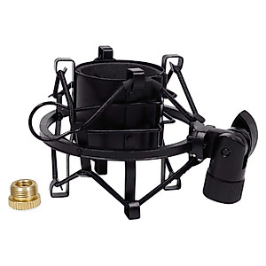 Rockville RockShock Black Studio Condenser Microphone Metal Shock Mount w/Foam