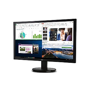 Acer K202HQL Abi 19.5" HD Monitor (HDMI & VGA port), Black, 19.5 Inch (Renewed)