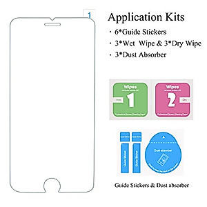 Ailun 0.33mm Screen Protector Compatible for iPhone 8,7,6s,6, 4.7-Inch, 3 Pack 2.5D Edge Tempered Glass,Case Friendly