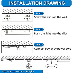 CNSUNWAY 2FT LED Shop Light, 20W 2500LM 6500K Super Bright, T8 LED Light Fixture, Clear Cover, Ceiling and Utility, V Shape, Linkable Tube Lights for Room, Garage, Workbench (2 Pack)