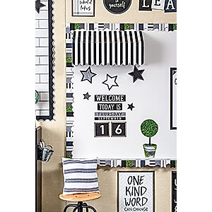 Teacher Created Resources Black & White Stripes Awning (TCR77505)