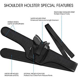 Shoulder Holster (45", Right) Black