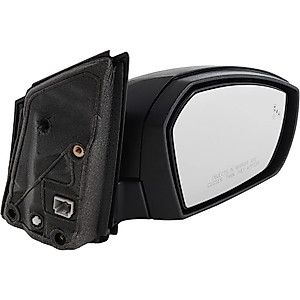 Kool Vue Passenger Side Power Heated Mirror for Ford Escape 2017-2019 With Blind Spot Light; Without Signal Light, Memory & Puddle Lamp Textured
