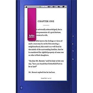 Ematic 7" Touch Screen eBook Reader and Android Internet Tablet W/HD Video Playback, 4GB Flash, Expandable Memory & Kobo eReading App (Blue)