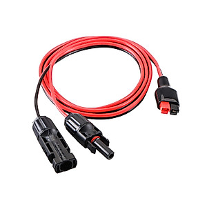 ALLPOWERS Solar Extension Cable with MC-4 Female and Male Connector to Anderson Power Pole Port 1.5M 16AWG Solar Panels Kit Tools, Connector for Solar Panel to Portable Generator