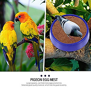 Ipetboom Bird Cozy Hut 3 Pcs Bird Nest, Pigeon Nest Pigeon Breeding Bowl Pigeon Nest Bowl Bird Breeding Box Hatching Nest for Pigeons Doves Quails Small Birds, 21x21x5.5cm Bird Feeding Container