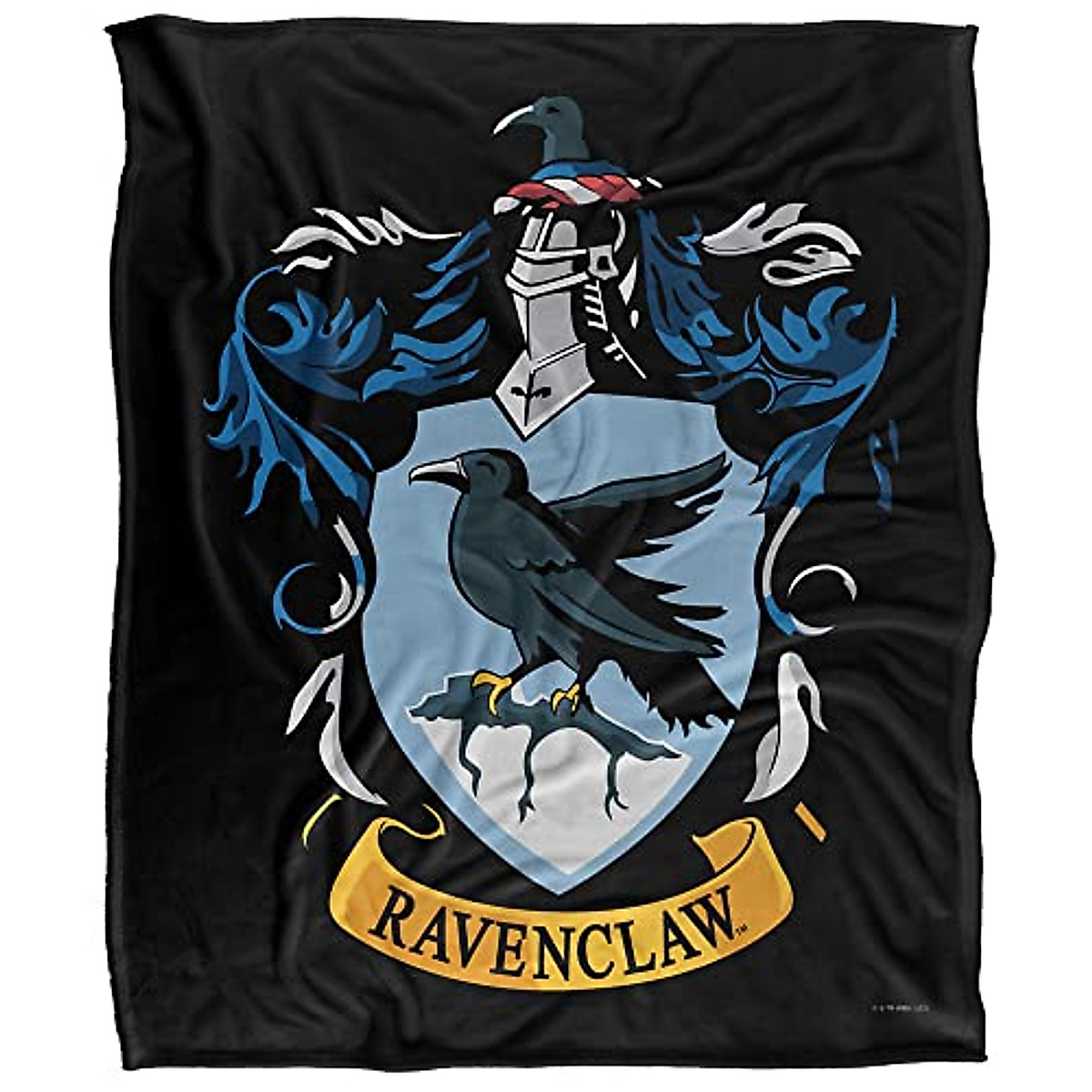 Harry Potter Blanket, 50"x60", Ravenclaw Crest 1 Silky Touch Sherpa Back Super Soft Throw Blanket