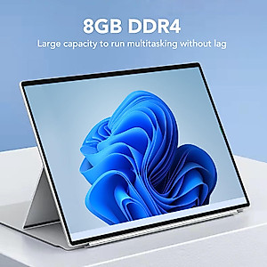 DAUERHAFT Portable Laptop Tablet 12.3 Inch 2 in 1 Laptop 3K Touch Screen Dual Speakers 3500mAh Ultra Slim for Work (US Plug 8GB+512GB)