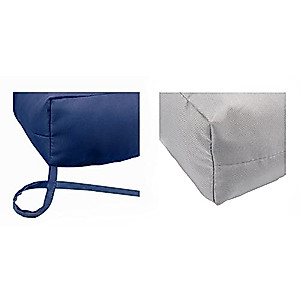 SewKer Outdoor Seat Back Chair Cushion, 21" x 21" x 21" Indoor Tufted Seating Patio Couch Furniture Replacement Cushions - Light Brown