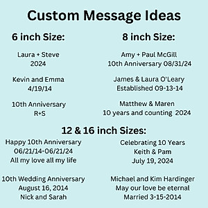 10 Year Anniversary Gift Sundial - Custom Engraved & Calibrated 10th Anniversary Gifts For Him Or Her - 10th Anniversary Gifts For Couple -10 Year Tin Anniversary Gifts Sundial