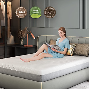 Giantex Memory Foam Mattress, 8 Inch Queen Size, Gel Infused and Bamboo Charcoal Foam for Cool Sleep, Medium Firm Mattress w/Convoluted Foam, Ventilated Hybrid Bed Mattress in a Box, 80L x 60W x 8H
