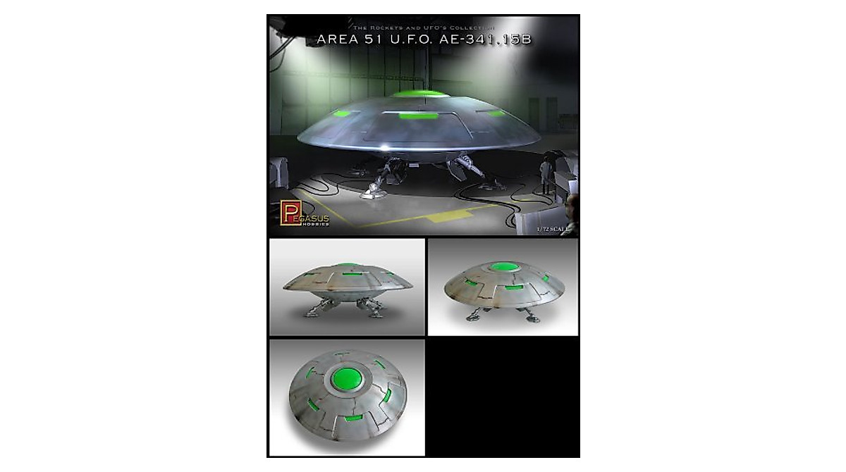 Experience the Pegasus Hobbies Area-51 UFO Model Kit - 1:72 Scale