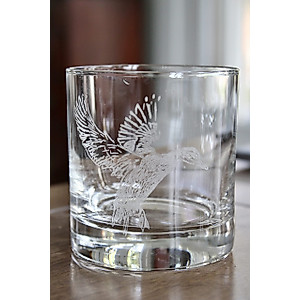 HullSpeed Designs Duck Engraved Rocks & Whiskey Glasses (Set of 2)