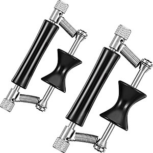 Frienda 2 Pack Guitar Rolling Capo Sliding Capo Adjustable Capo Rubber and Stainless Steel Capo for Tuning Tone of String Instruments Like Folk Classic Acoustic Electric Guitar Ukulele Mandolin Banjo