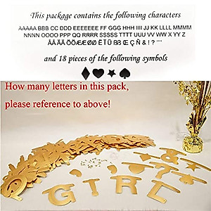 Gold Custom Banner Letter Banner Customizable Letters Symbols Banner Make Your Own Banner DIY Letters Birthday Wedding Baby Shower Christmas Party Decoration