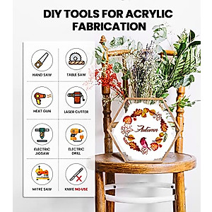 LaVie Home 10 Pack of 5" x 7" PET Sheet/Plexiglass Panels 0.04" - Quality Shatterproof, Lightweight, and Affordable Glass Alternative. Use for Crafting Projects, Picture Frames, Protective Film