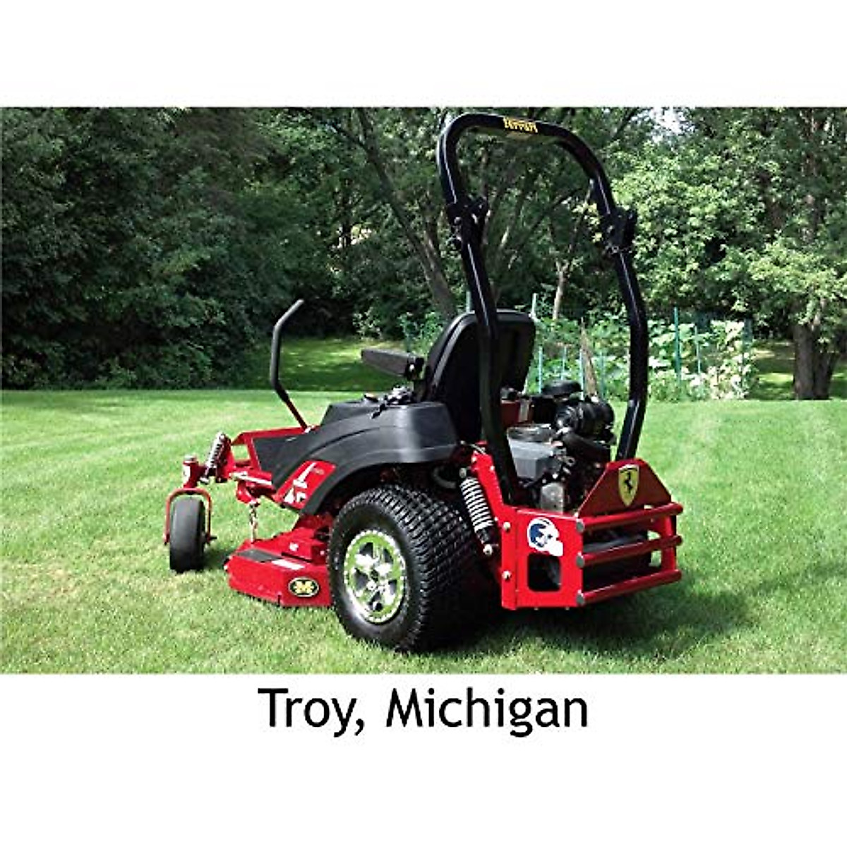 Good Vibrations Wheelies Nitro Series - Riding Lawn Mower Tractor & Golf Cart Wheel Covers - Snap Fit to The Rim - 8 inch Diameter (Black) / 2pk