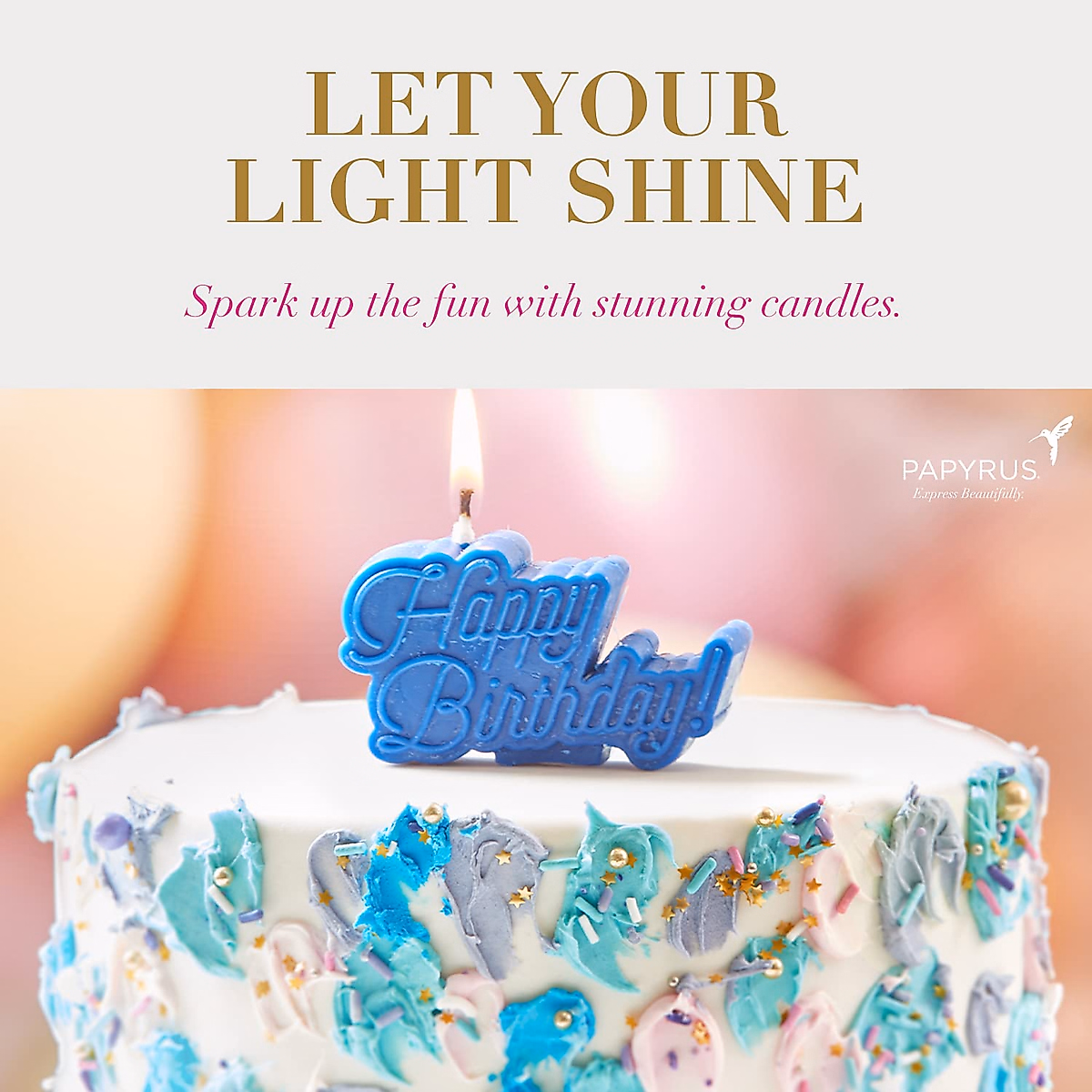 Papyrus Number 1 Birthday Candle, Purple Polka Dots (1-Count)