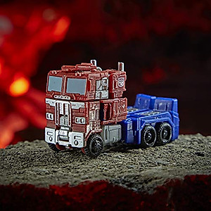Transformers Toys Generations War for Cybertron: Kingdom Core Class WFC-K1 Optimus Prime Action Figure - Kids Ages 8 and Up, 3.5-inch