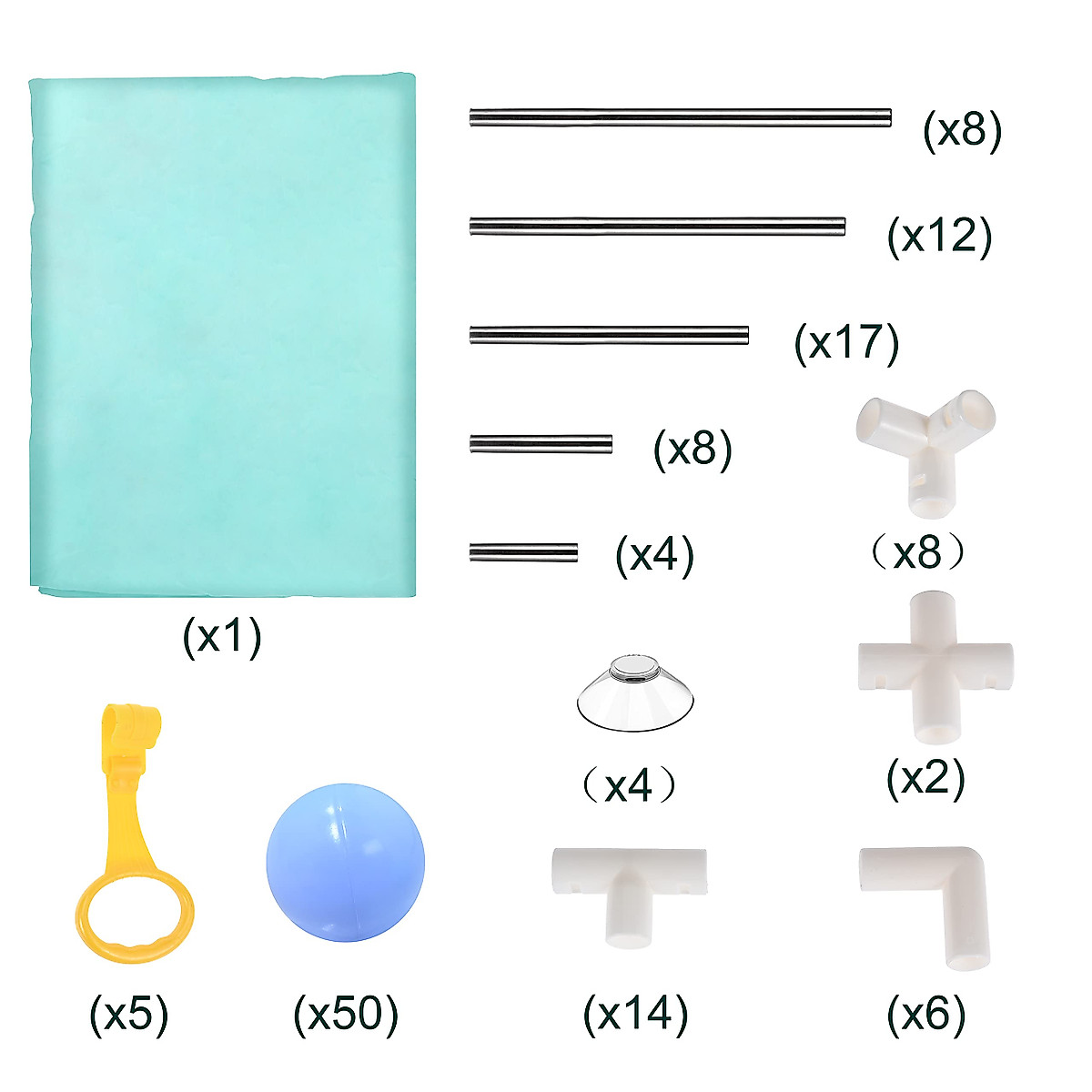 GOLDGE Extra Large Playpen 63x47x26 inch, Playpen for Babies and Toddlers, with 50pcs Balls and 5 pcs Pull Up Rings, Baby Play Pen, Infant Play Yard, Playard, Kids Play Area