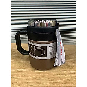 Insulated Stainless Steel Vacuum Thermal Coffee Tea Mug - 17 Oz | Stainless Steel Tea Strainer Loose Leaf Tea Mug with INFUSER