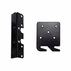 Geesatis 2 Set Bed Adapter Conversion Kit Heavy Duty Bed Frame Brackets Adapter Bed Rail Hook Plates Bolt-On to Hook-On Conversion, with Mounting Screws