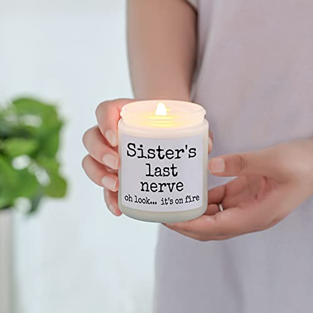 Sisters Gifts from Sister Brother, Funny Birthday Gifts for Sisters, Mothers Day Gifts Christmas Gifts for Sister, Soul Sister, Little Sister, Big Sister, BFF, Sister in Law - Lavender Scented Candles