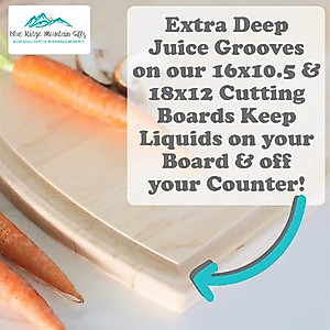 Blue Ridge Mountain Gifts Personalized Cutting Board - Laser Engraved Wooden Chopping Boards, Measurement Conversions for Counter Display and use