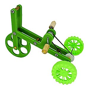 Parrot Bike Toy Bird Training Plaything Supplies Educational Interactive Props Puzzle Bicycle Toy for Macaw