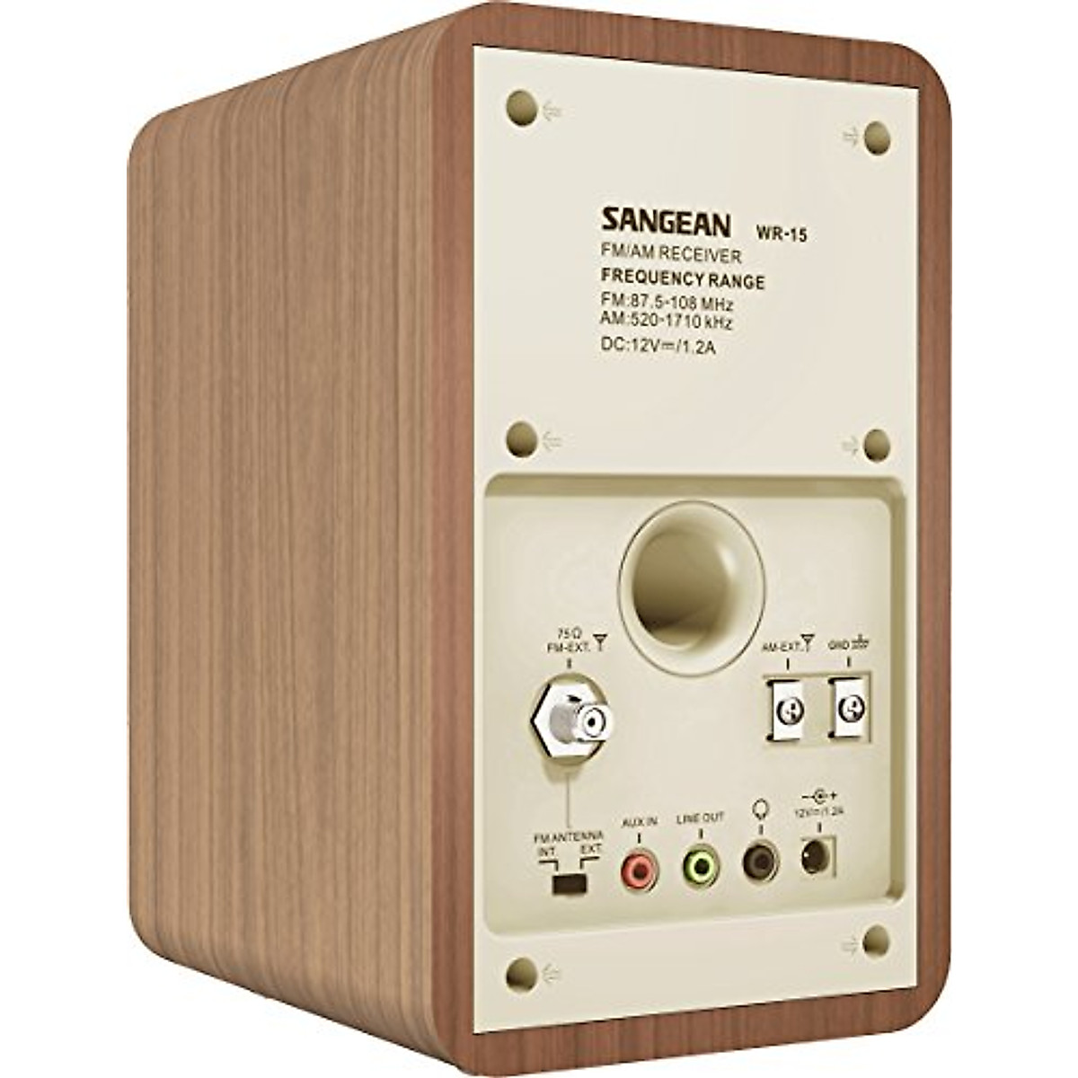 Sangean WR-15WL AM/FM Table Top Wooden Radio, Walnut