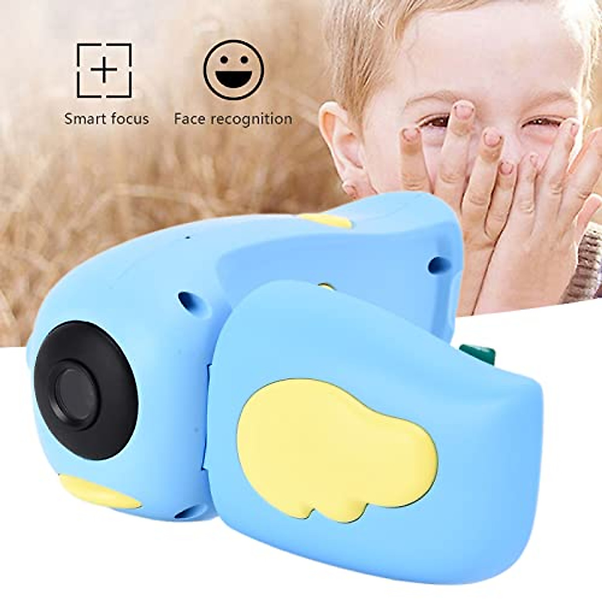 Weohoviy Camera, Children Digital Camera, Smart 2 Inch Screen HD Kids Camera for Girls or Boys Birthday Gifts(Blue)