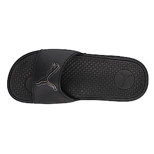 PUMA WOMENS COOL CAT BIG CAT SANDALS BLACK GOLD SIZE 6