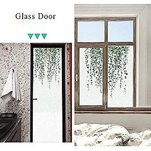XENITE Window Privacy Film Privacy Windows Film Decorative Orchid Flower Stained Glass Window Stickers No Glue Static Cling Frosted Window Cling one Way Window Film Window (Size : 80x120cm)