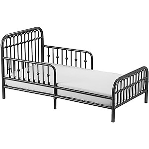 Little Seeds Monarch Ivy Metal Toddler Bed, Graphite Gray