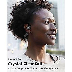 TOZO T6 True Wireless Earbuds Bluetooth 5.3 Headphones Touch Control & TOZO OpenReal Open Ear Headphones Bluetooth 5.3 Air Conduction Wireless Headphones Sport Earbuds