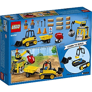 LEGO City Construction Bulldozer 60252 Toy Construction Set, Cool Building Set for Kids (126 Pieces)