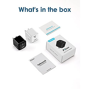 USB C Wall Charger, 2-Pack 20W Fast Charger for iPhone, PD3.0 Compact Charger Block Quick Charging, USB C Power Adapter Compatible with iPhone 13/13 Mini/13 Pro/13 Pro Max/12/12 Pro Max/11, and More