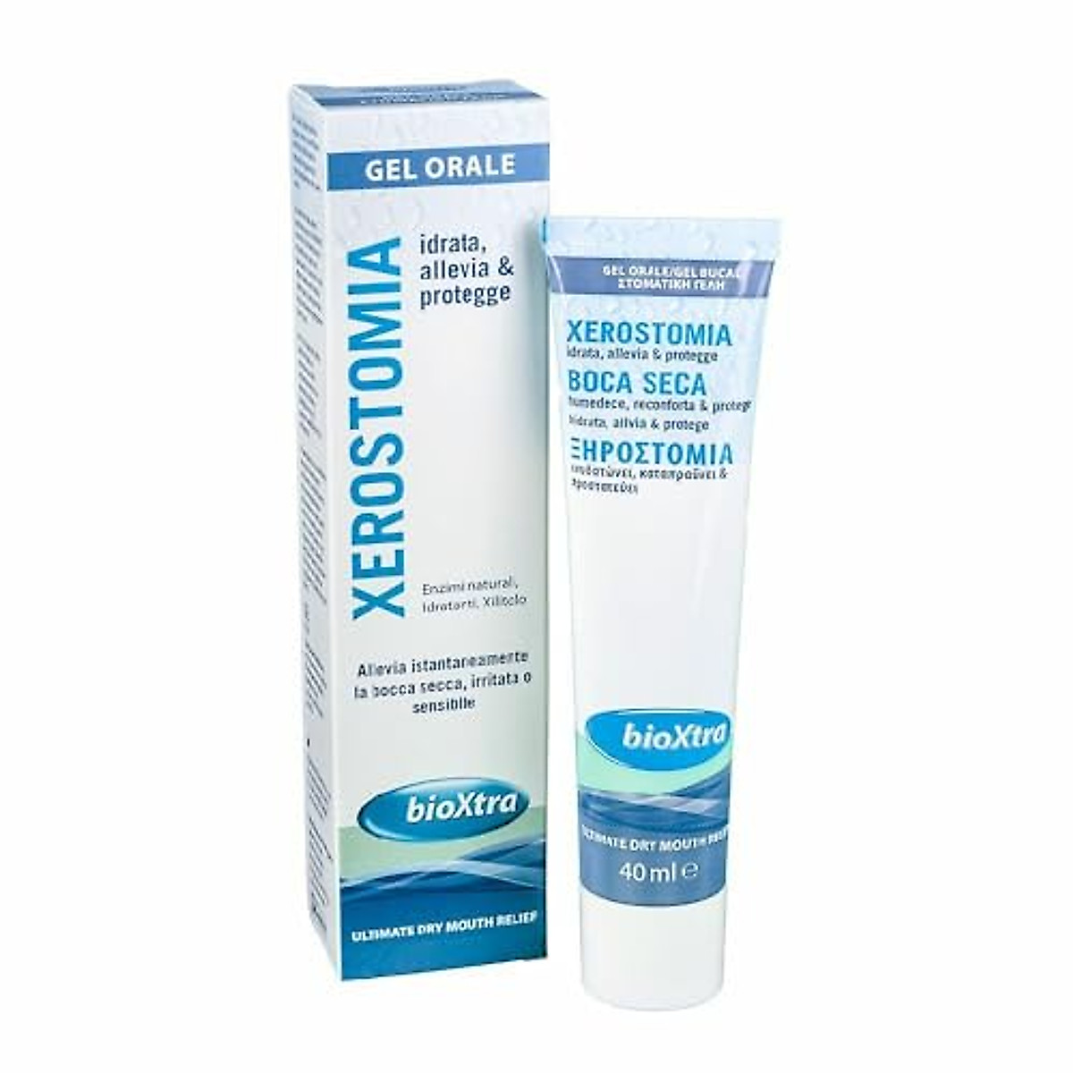 THREE PACKS of Bioxtra Dry Mouth Oral Gel 40g by Bioxtra